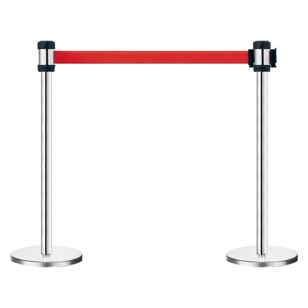 セーフラン安全用品 ALL WAYステンレスベルトスタンド台湾製 TW006-2RD 1セット(2台入)（直送品） - アスクル