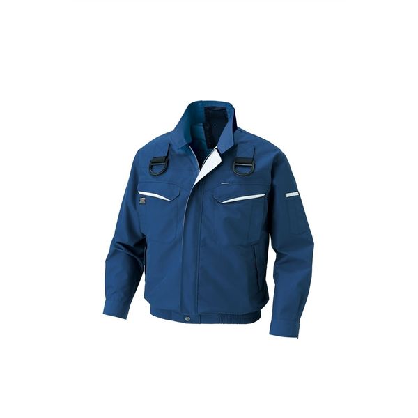 アタックベース フルハーネス用長袖ブルゾン ネイビー 4L KF90470G-3-4L 1着（直送品） - アスクル