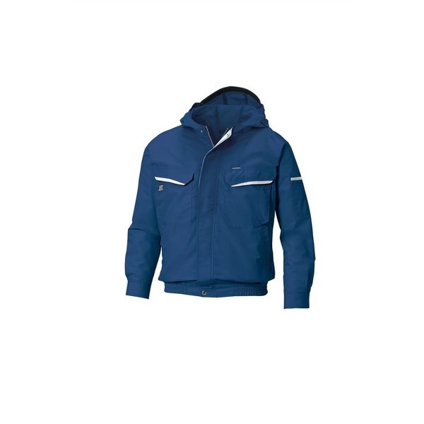 アタックベース フード付長袖ワークブルゾン ネイビー 4L KF90480-3-4L 1着（直送品） - アスクル