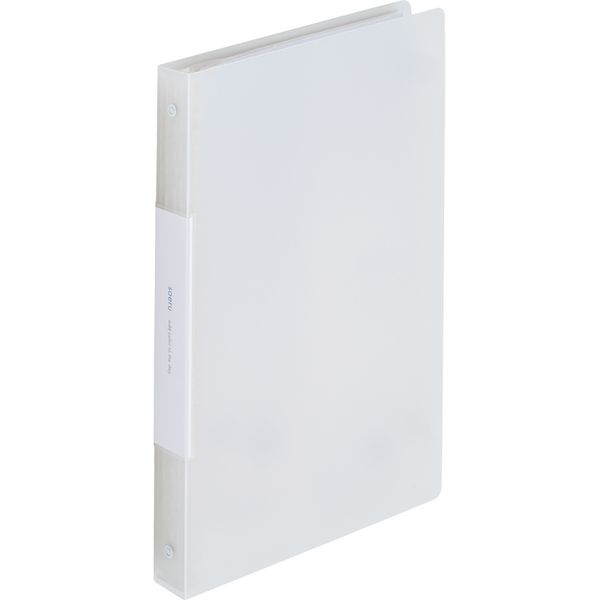 リヒトラブ 交換式クリヤーブック A4S 30穴 15ポケット フロストクリヤー N8501-1 1冊 - アスクル