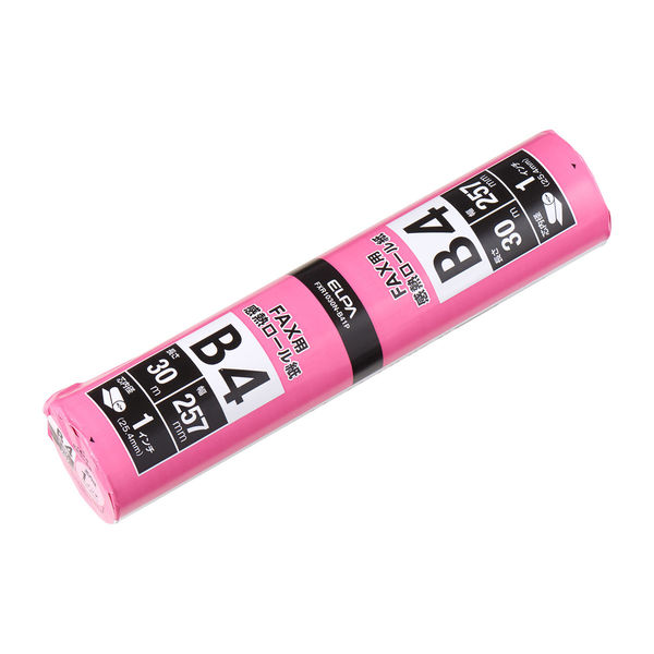 朝日電器株式会社 FAXロール紙1インチB4．1P FXR1030N-B41P 1本（直送品） - アスクル