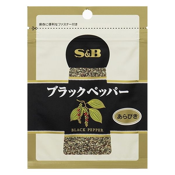 エスビー食品 S&B エスビー ブラックペッパー あらびき 袋 33g x10 4901002090517 1セット(10個)（直送品） - アスクル