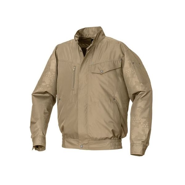 空調服(R) 長袖ブルゾン + 空調服(R)スターターキット/キャメルM KU92000/CAMEL/M SK23021R70 1セット（直送 ...