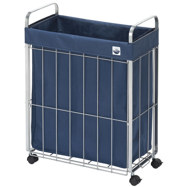 SANKA S&W ワイヤーバスケット 45L ネイビー SWWB-45NV 1ケース(3台入)（直送品） - アスクル