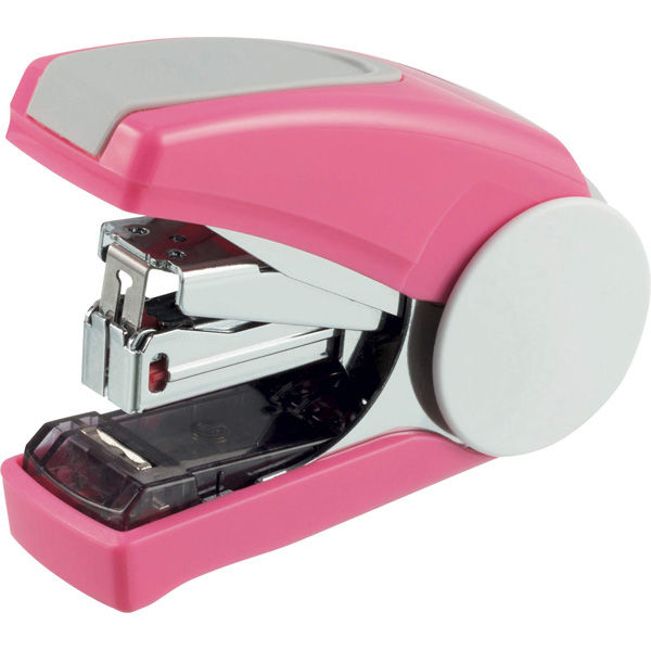 ライオン事務器 かるホッチ ホッチキス(ステープラ) 30枚とじ FS-30N ピンク 20413 1台 - アスクル