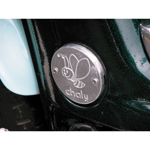 キジマ サイドカバー A/Cボックス Chalyロゴ アルミバフ 1コ 208-3068 1セット(10個)（直送品） - アスクル