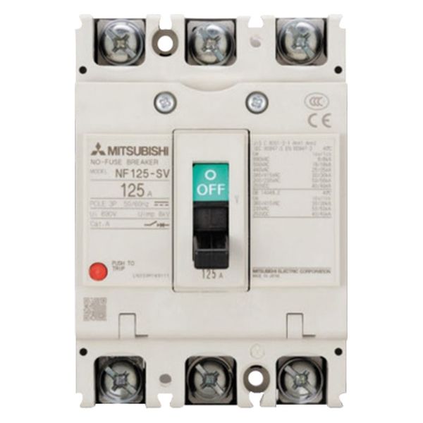 三菱電機 NF・PR(モータブレーカ) (汎用品) NF125-SV 3P 45A PR 1台（直送品） - アスクル
