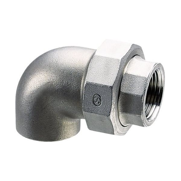 オンダ製作所 SFUL型 ユニオンエルボ Rc3/8×Rc3/8 SFUL-10 1個 225-1446（直送品） - アスクル