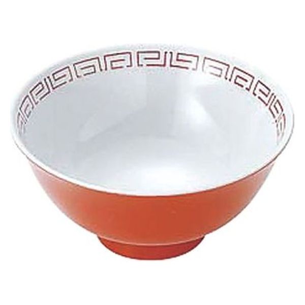 エンテック 瑞祥 CA-40 スープ椀 白/赤 311025 1個（直送品） - アスクル