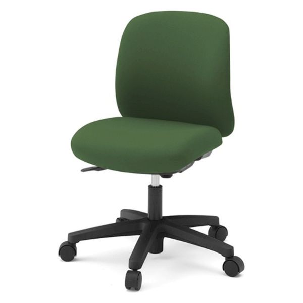 【組立設置込】イトーキ ボニートチェア 布地張り 背裏 樹脂タイプ 肘なし アイビーグリーン KT-170PV-T1Q2 1脚（直送品） - アスクル