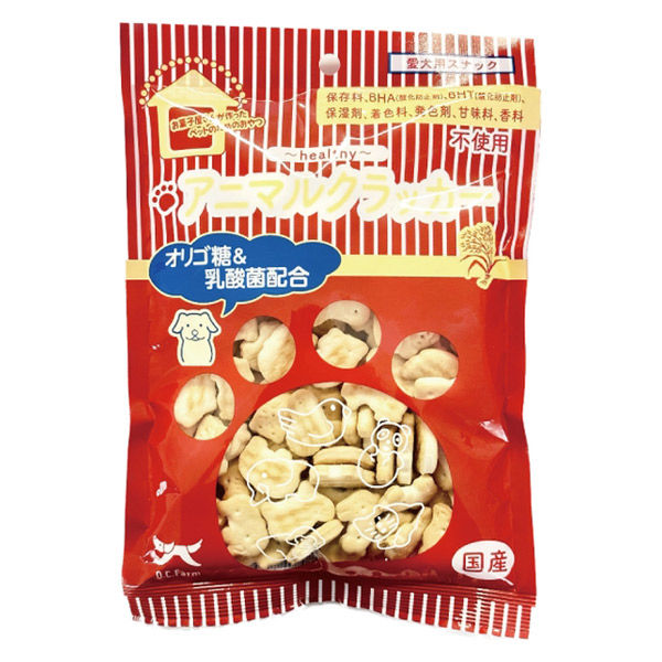 アニマルクラッカー オリゴ糖＆乳酸菌 無添加 国産 145g 1袋 オーシーファーム ドッグフード おやつ - アスクル