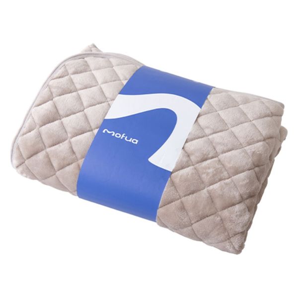 AQUA mofua プレミアムマイクロファイバー 敷きパッド WK グレージュ 500178N8 1枚（直送品） - アスクル