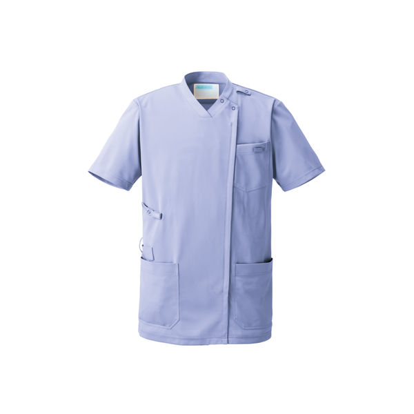 KAZEN WLD スクラブジャケット半袖 ライトアメジスト 4L KZN715-21-4L 1枚 スクラブ（直送品） - アスクル