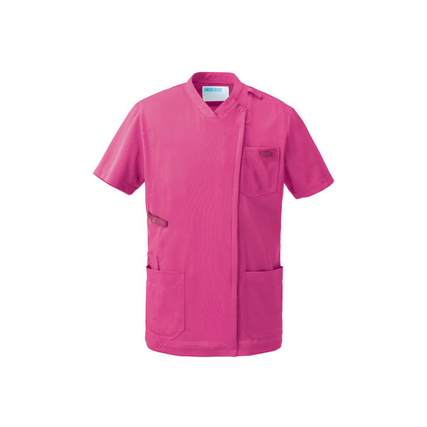 KAZEN WLD スクラブジャケット半袖 カシス S KZN715-25-S 1枚 スクラブ（直送品） - アスクル