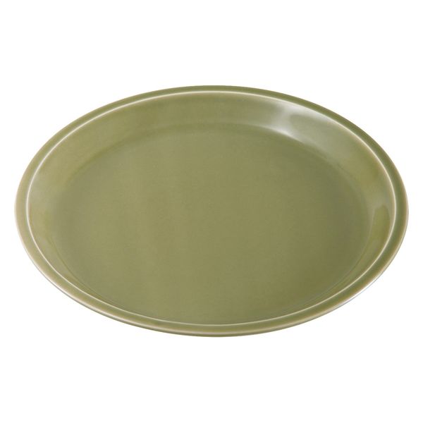 西海陶器 es plate 織部釉〈19cm〉 19604 1箱(3個入)（直送品） - アスクル