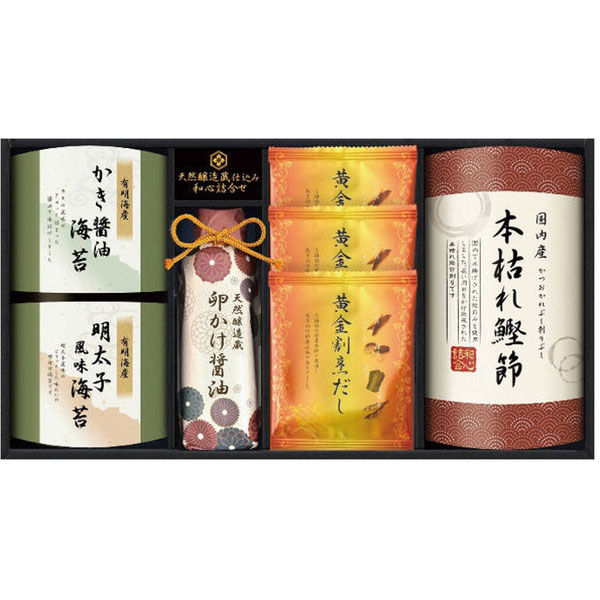 CALM ＜2023年お歳暮＞天然醸造蔵仕込み 和心詰合せ GNF-BES 1個（直送品） - アスクル