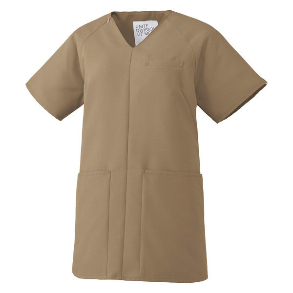 チトセ スクラブ(半袖) 女性用 サンドベージュ 3L DOM-0022 1枚 スクラブ レディース ナース（取寄品） - アスクル