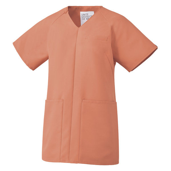 チトセ スクラブ(半袖) 女性用 ヌードピンク S DOM-0022 1枚（取寄品） - アスクル