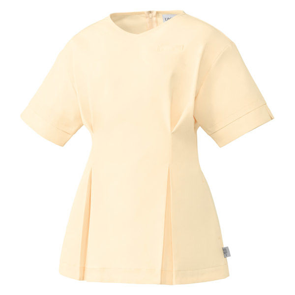 チトセ トップス(半袖) 女性用 クリーム SS DOM-0027 1枚 白衣（取寄品） - アスクル