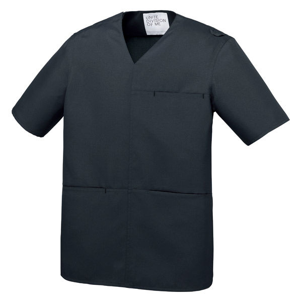 チトセ スクラブ(半袖) 兼用 ダークグレー 3S DOM-0020 1枚 スクラブ（取寄品） - アスクル