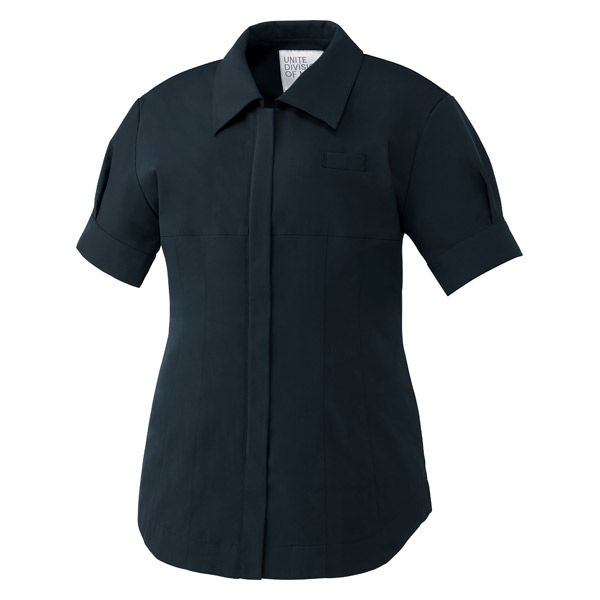 チトセ ファスナースクラブ(半袖) 女性用 ダークネイビー 3L DOM-0025 1枚 スクラブ レディース ナース（取寄品） - アスクル