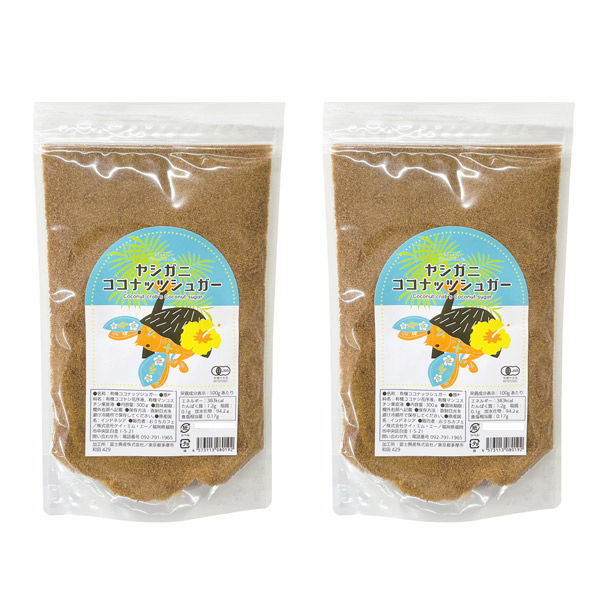 KMA 有機 ココナッツシュガー 600g (300g×2袋) 0025-00102 1セット (300g×2袋)（直送品） - アスクル