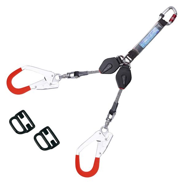 三共コーポレーション DBLTACT フルハーネスランヤードコルトリトラ2P #542904 1パック（直送品） - アスクル