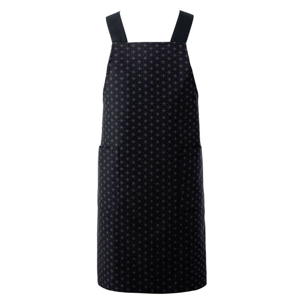 チトセ 胸当てエプロン 黒 L DN-8916 1枚（取寄品） - アスクル