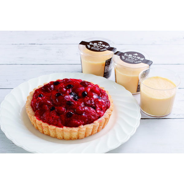 江戸屋 「乳蔵」北海道ミックスベリータルト&北海道プリン 440188 730101 1セット（直送品） - アスクル