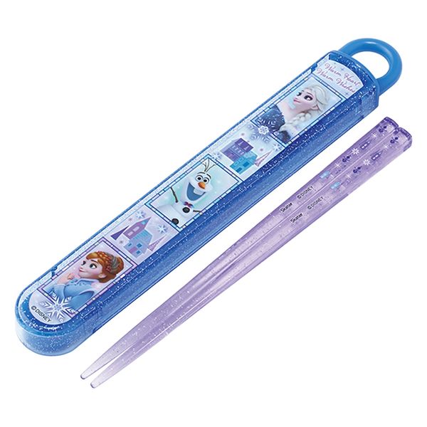 スケーター ABS2AMAG 抗菌スライド式箸&箸箱セット アナと雪の女王 (23) 604294-ABS2AMAG 1個（直送品） - アスクル