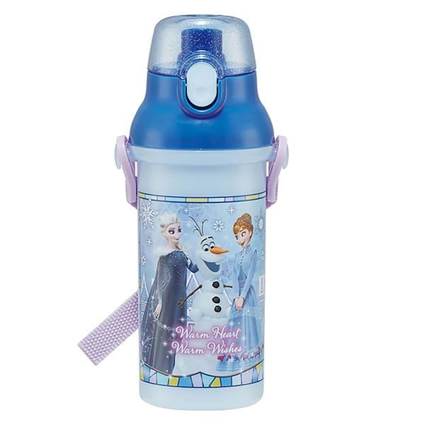 スケーター PSB5SANAG 抗菌直飲プラワンタッチボトル アナと雪の女王 (23) 604478-PSB5SANAG 1個（直送品） - アスクル