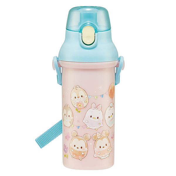 スケーター PSB5SANAG 抗菌直飲プラワンタッチボトル ウフフィ/ミッキー&フレンズ 609930-PSB5SANAG 1個（直送品） - アスクル