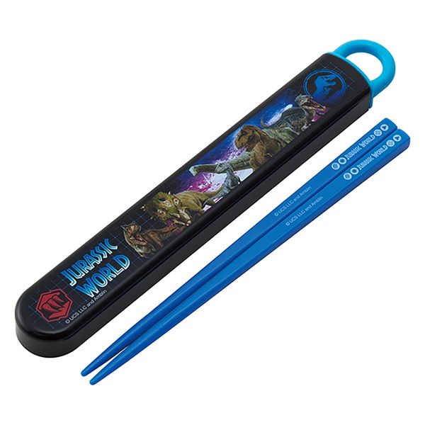 スケーター ABS2AMAG 抗菌スライド式箸&箸箱セット ジュラシック・ワールド 23 613838-ABS2AMAG 1個（直送品） - アスクル