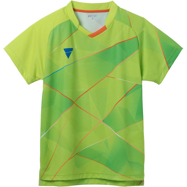 VICTAS（ヴィクタス) 卓球 ゲームシャツ V-GS260 XL ライムグリーン 512211 1枚（直送品） - アスクル