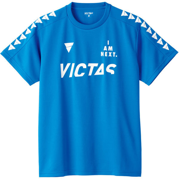VICTAS（ヴィクタス) 卓球 Tシャツ V-TS245 XL ブルー 532201 1枚（直送品） - アスクル