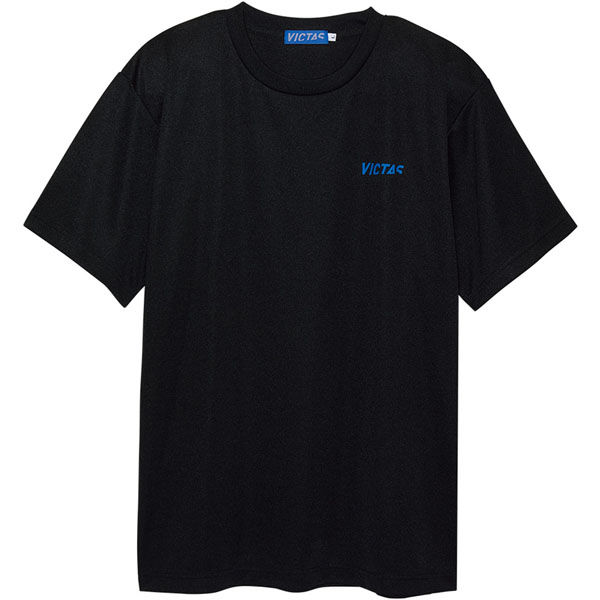 VICTAS（ヴィクタス) 卓球 Tシャツ V-TS063 XS ブラック 033455 2枚（直送品） - アスクル