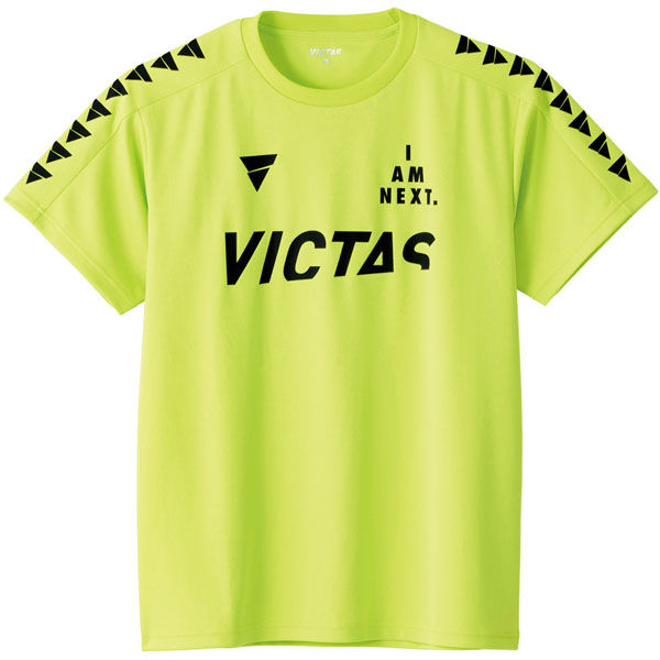 VICTAS（ヴィクタス) 卓球 Tシャツ V-TS245 L ライムグリーン 532201 1枚（直送品） - アスクル