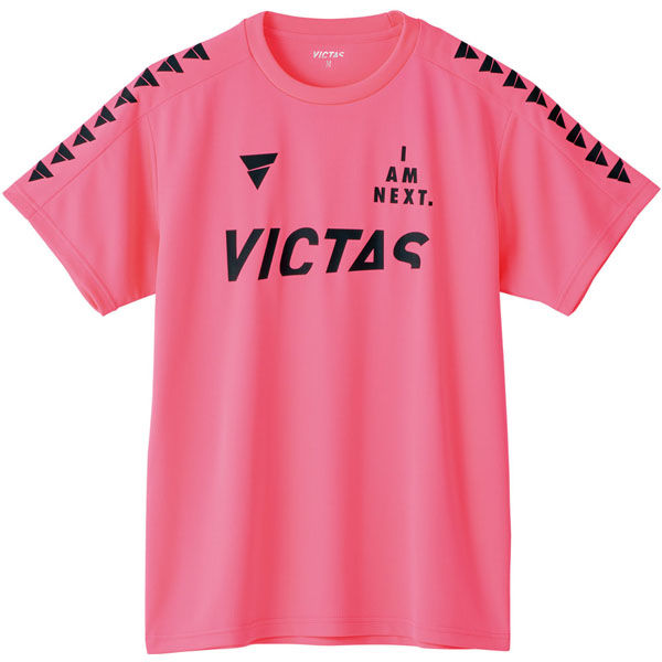VICTAS（ヴィクタス) 卓球 Tシャツ V-TS245 XL フラッシュピンク 532201 1枚（直送品） - アスクル