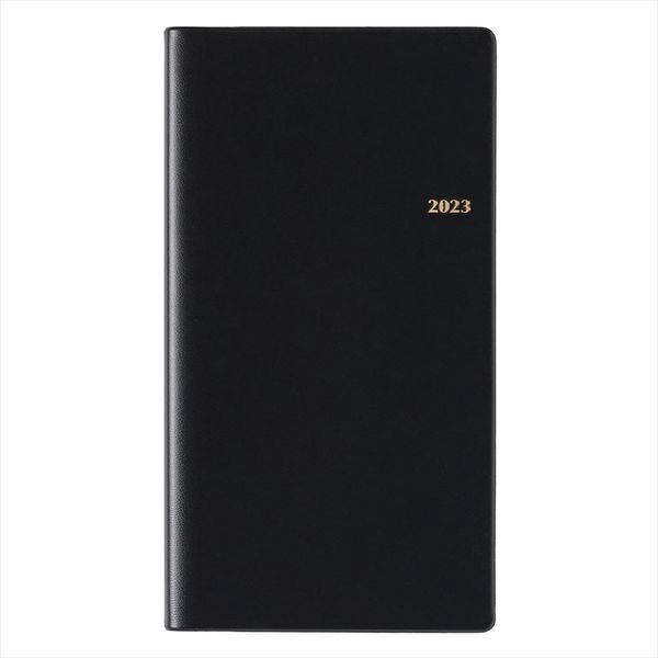 【2023年4月版】NOLTY エクセル8 スリム 片側1週間＋ノート 黒 2023-9033 1冊 日本能率協会マネジメントセンター（直送品） - アスクル