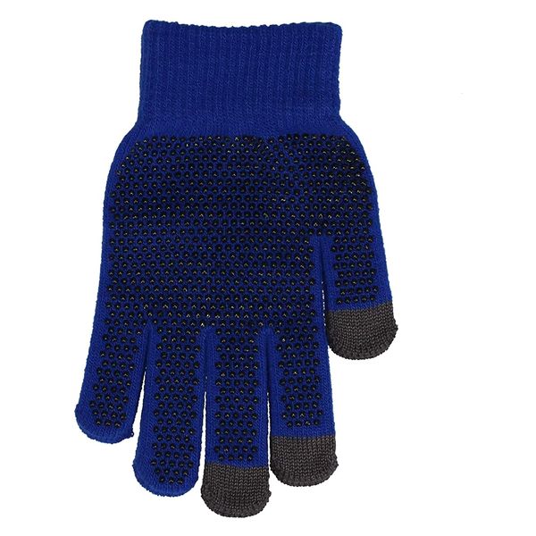 おたふく手袋 オタフク G-889 スベリ止付タッチ手袋 ブルー 1双（直送品） - アスクル