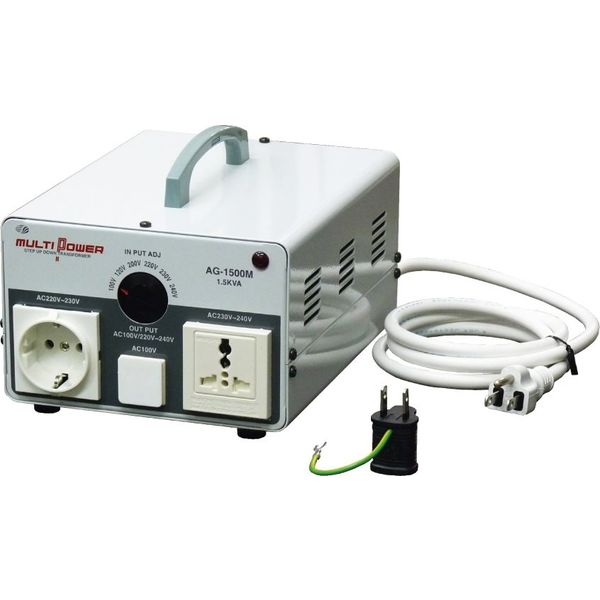 スワロー電機 海外・国内兼用型トランス AG-1500M 1個（直送品） - アスクル