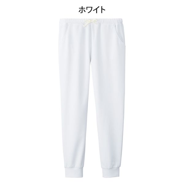 ケイ.アンビエンテ ジルスチュアート ストレッチジャージスクラブパンツ ホワイトP JS2004 1枚 スクラブ（取寄品） - アスクル