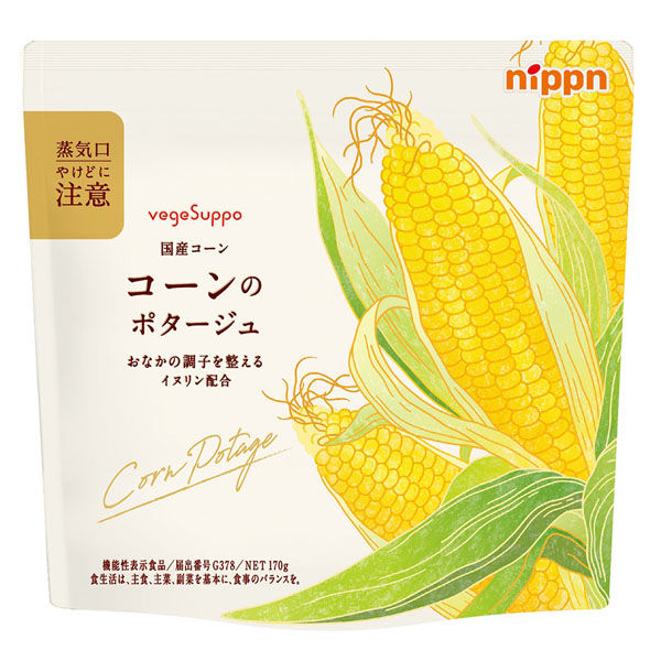 【WEB限定】ニップン ベジサポ コーンのポタージュ 170g×6個 4902170702349 1箱(6個) ニップン（直送品） - アスクル