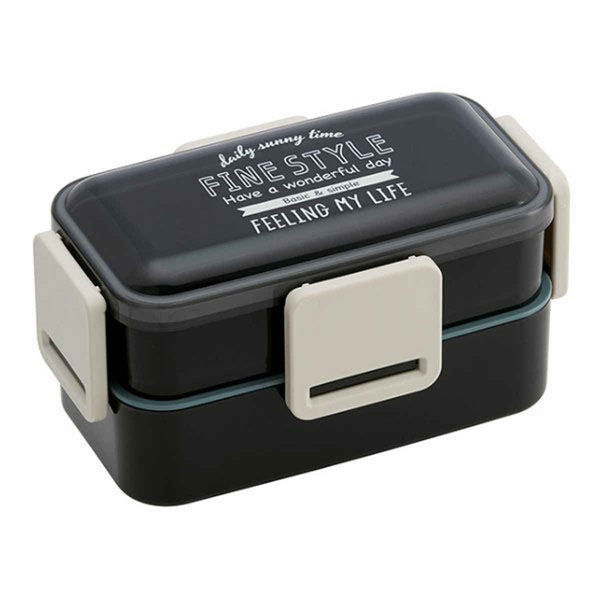 スケーター お弁当箱 2段 抗菌 850ml ふわっと ファインスタイル 357779 1個（直送品） - アスクル