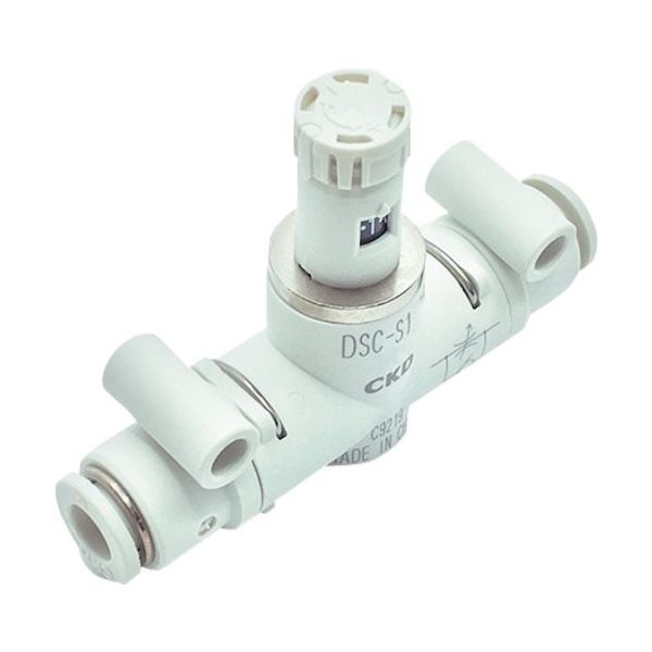 CKD ダイヤル付スピードコントローラ インラインタイプ DSC-S1-08-H66 1個 251-9220（直送品） - アスクル
