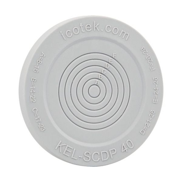 icotek 膜付きワンタッチグロメット(配線可能径8~28mm) KEL-SCDP40-43482 1個 368-7424（直送品） - アスクル