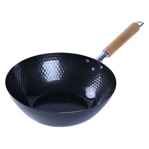 タマハシ フライパン スゴ軽 槌目鉄炒め鍋 27cm IH対応 288310 1個（直送品） - アスクル