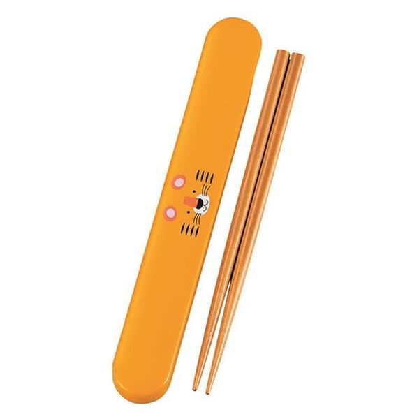 たつみや 箸&箸箱セット スライド式 箸 箸箱 アニマルこけし HAKOYA 18cm カトラリー とら 327314 1個（直送品） - アスクル