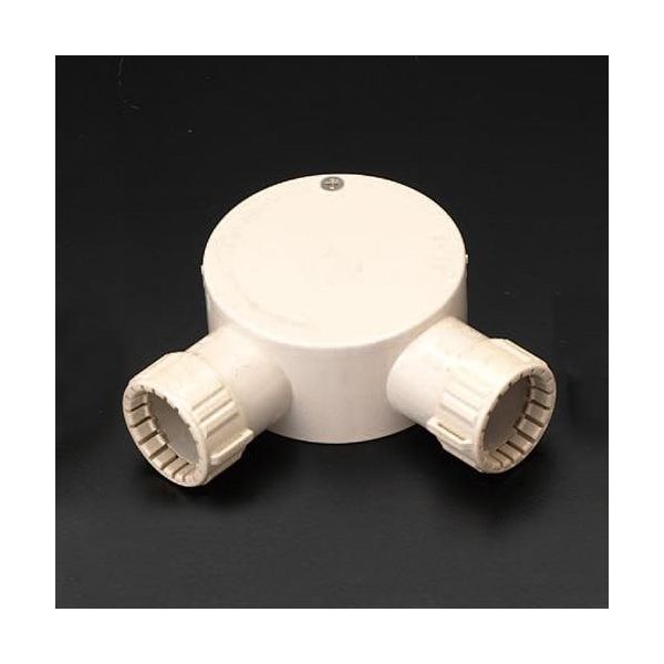 エスコ φ16mm 露出ボックス(フレキ管用/L型2方向) EA940CS-63 1セット(10個)（直送品） - アスクル