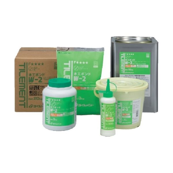 タイルメント TILEMENT Wー2 3kg ポリ容器 23000032 1セット(6缶) 132-7413（直送品） - アスクル